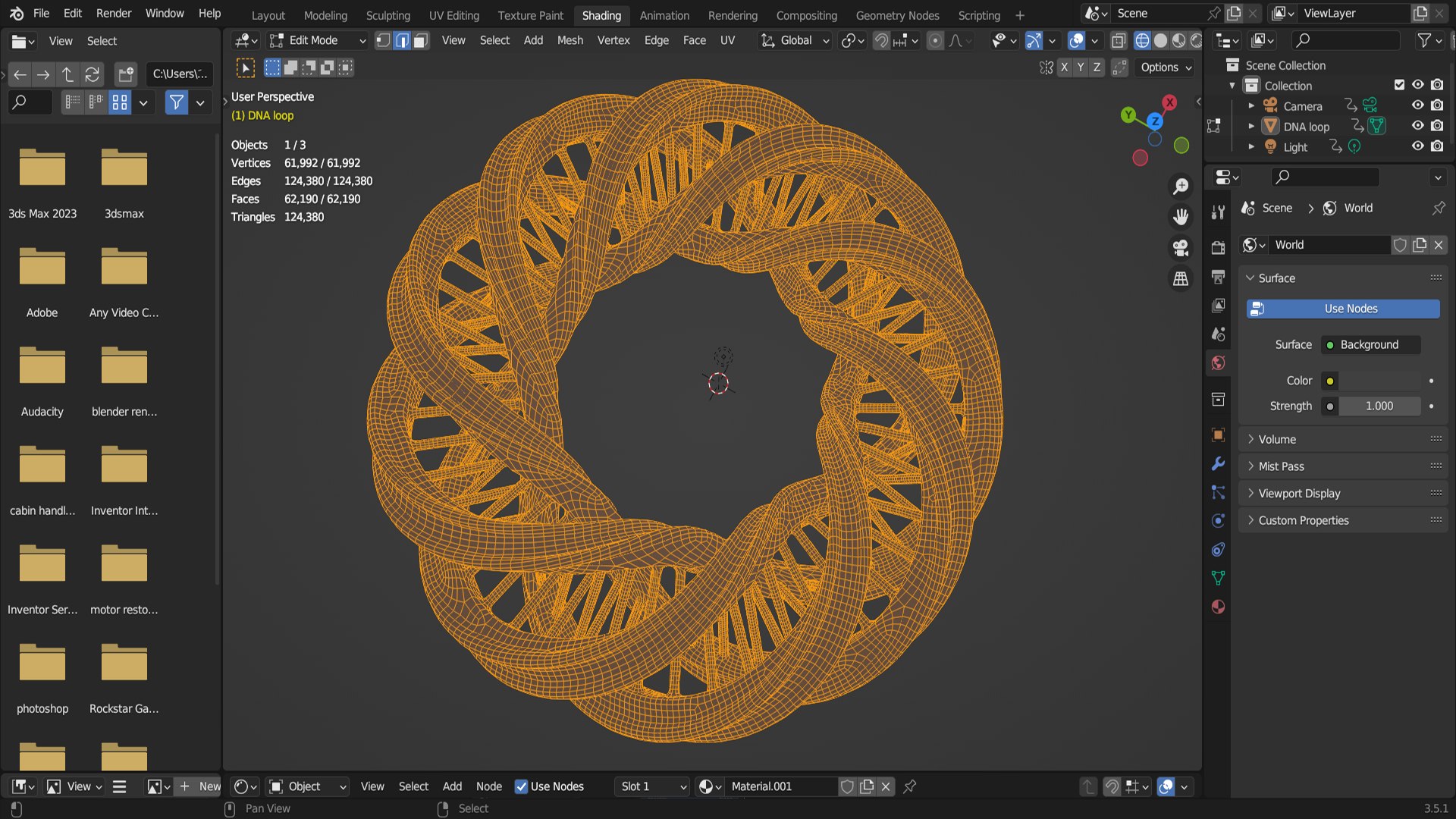 3D DNA loop - TurboSquid 2023145