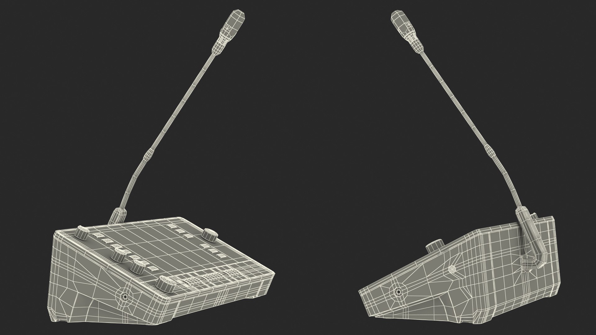 Bosch Interpreter Desk with Video Output 3D model - TurboSquid 1797851