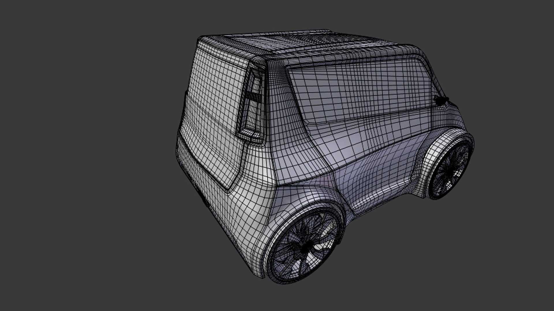 3d Model Compact Electric Concept Car