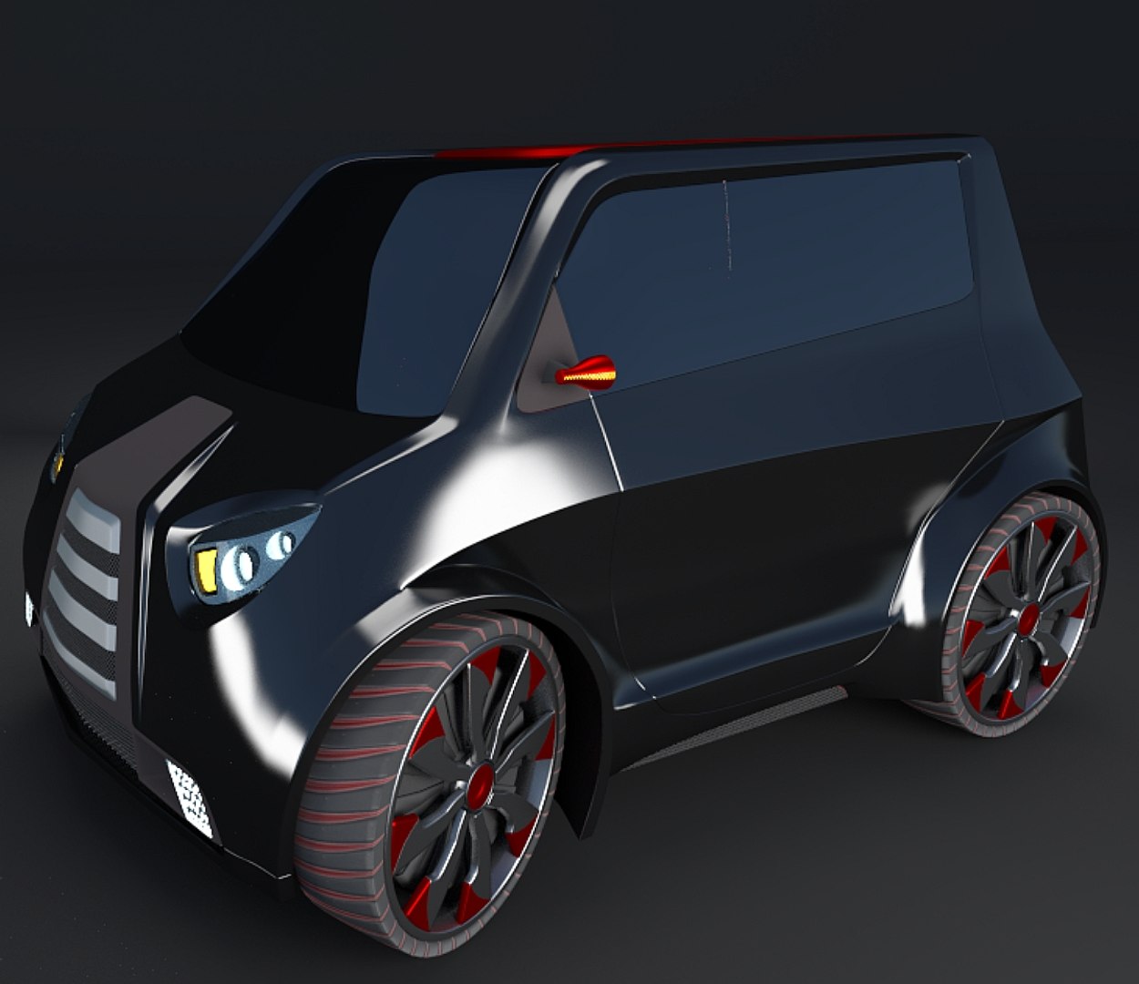 3d Model Compact Electric Concept Car