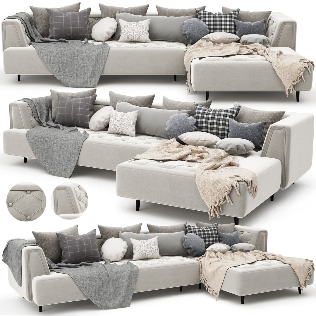 Modern corner sofa model - TurboSquid 1498850