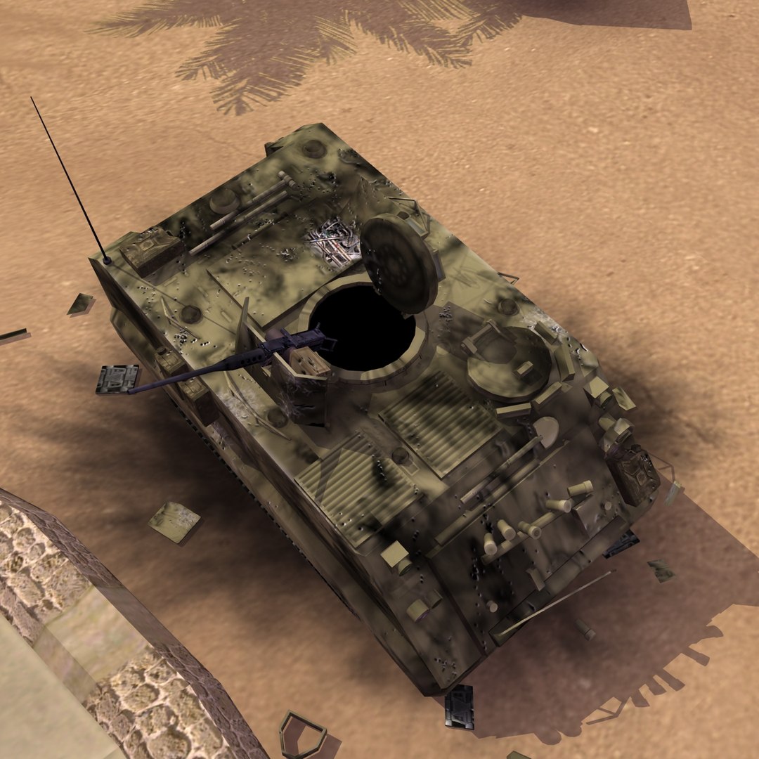 Battle Damaged M113 Apc 3d Model