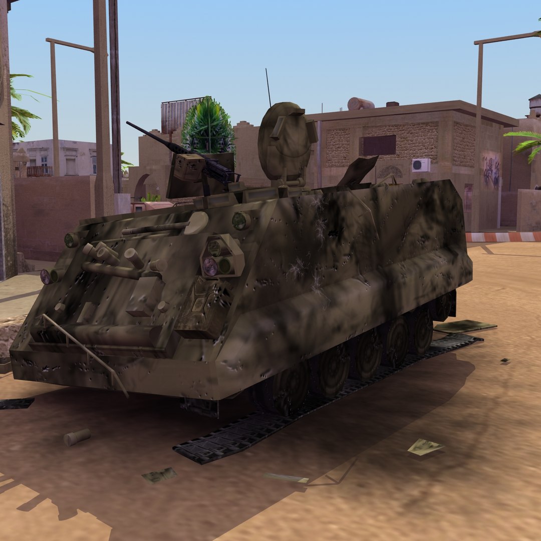 Battle Damaged M113 Apc 3d Model