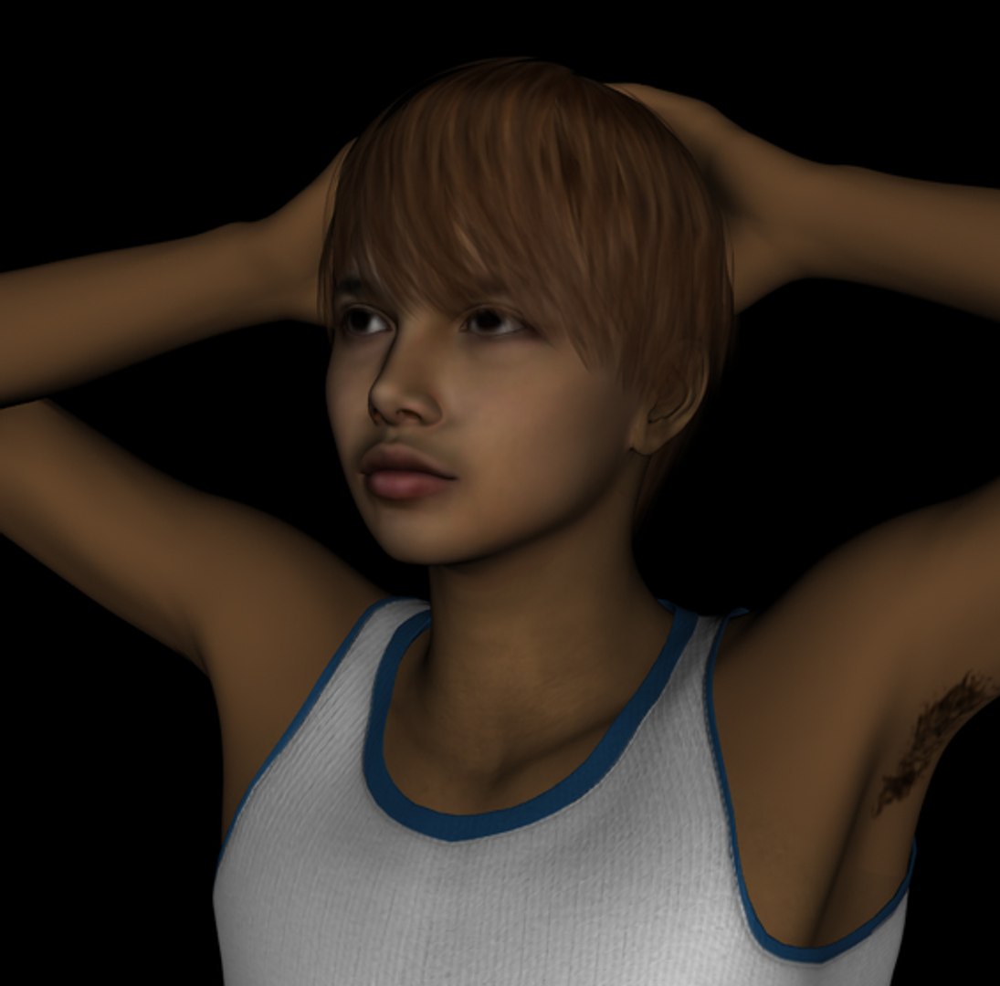 Free Realistic Male Figure 3d Model