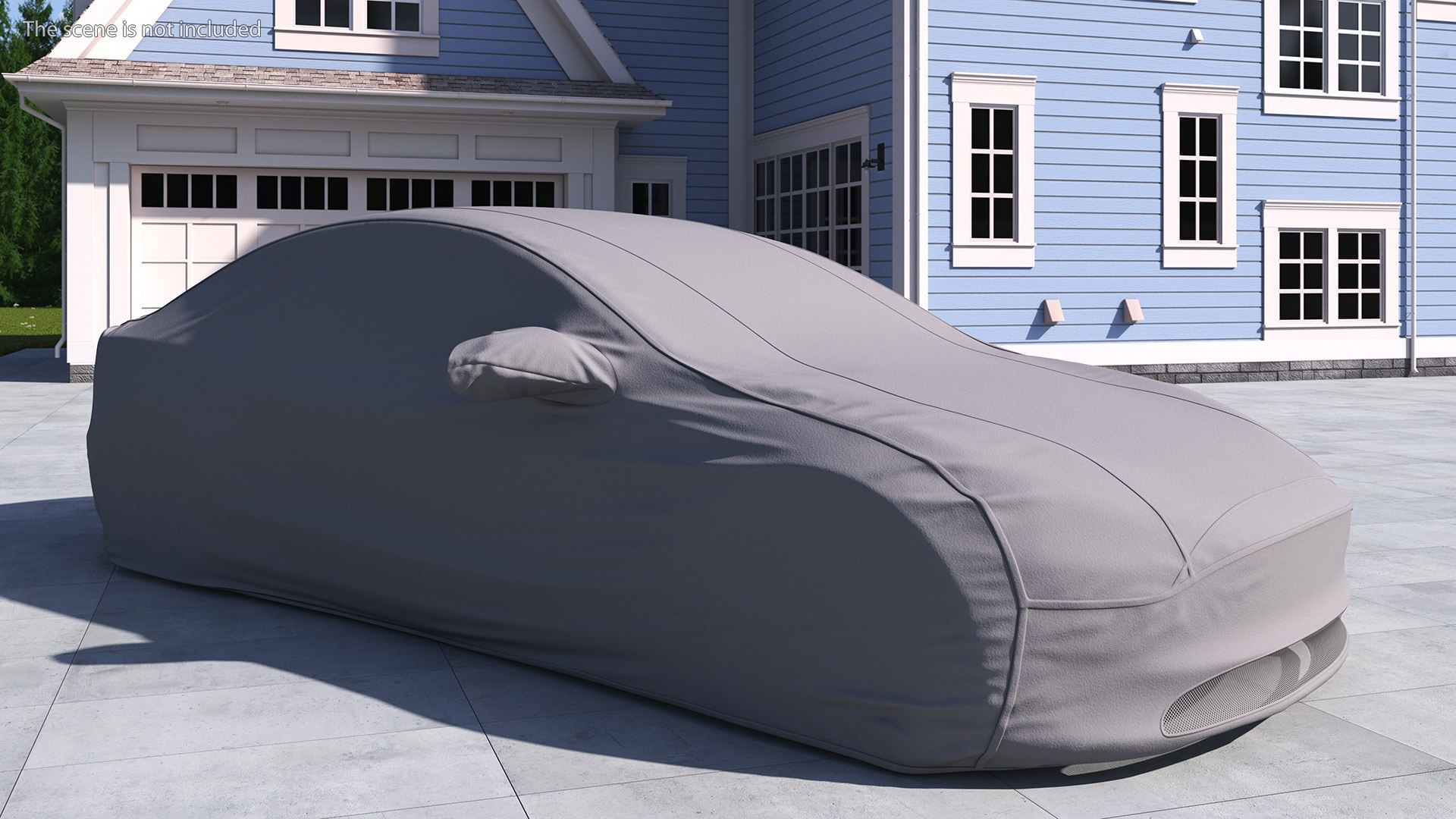 Sedan Car Cover Grey 3D model - TurboSquid 2160910