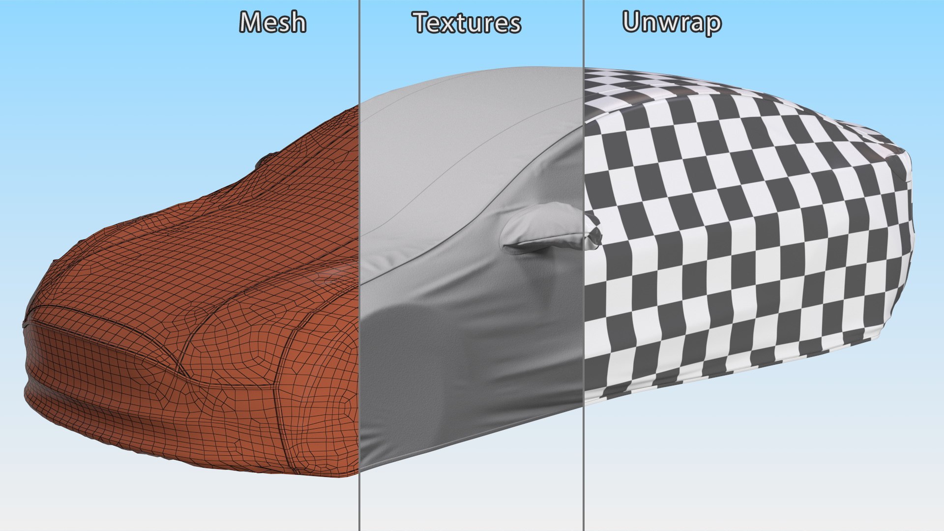 Sedan Car Cover Grey 3D model - TurboSquid 2160910