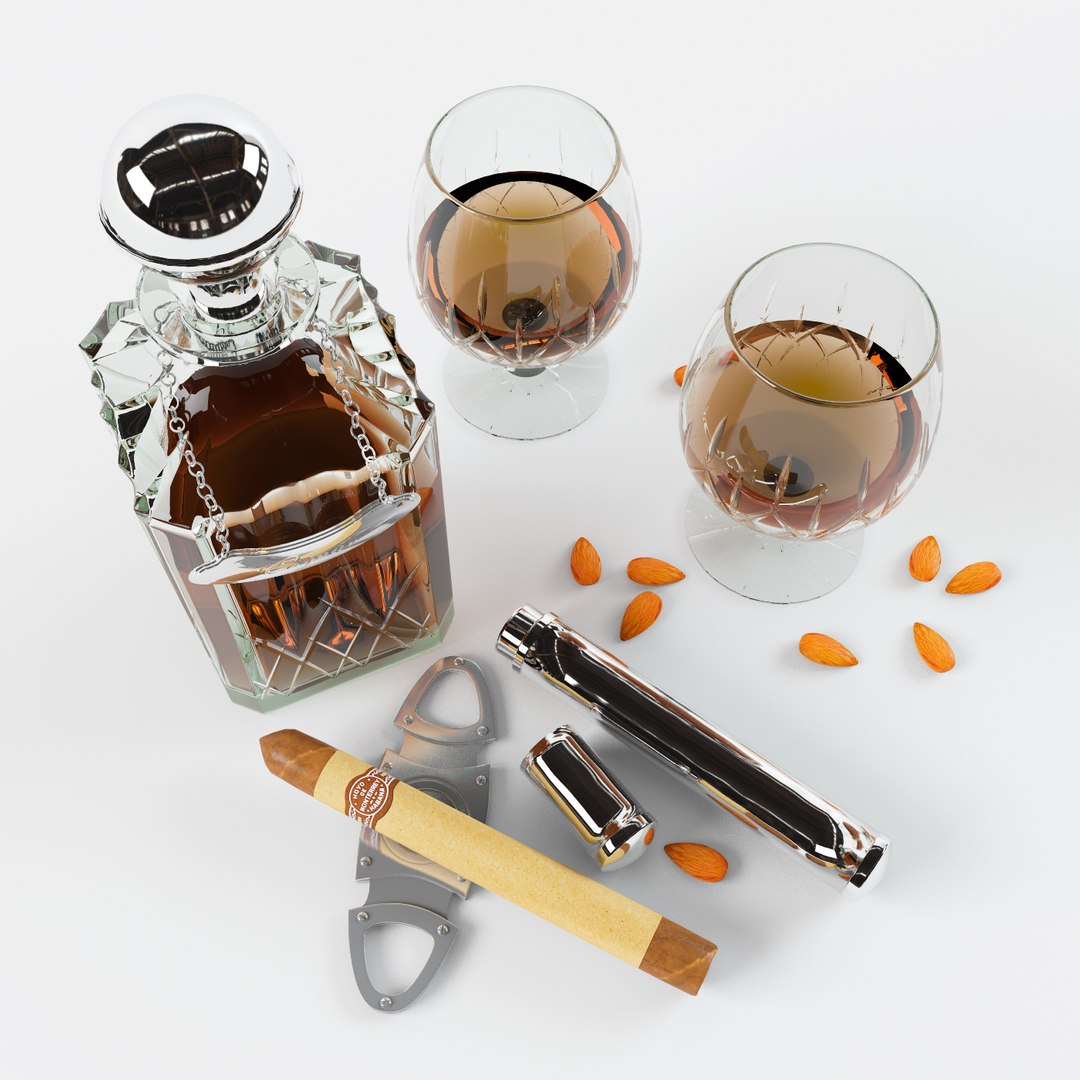 3d Model Of Set Cognac