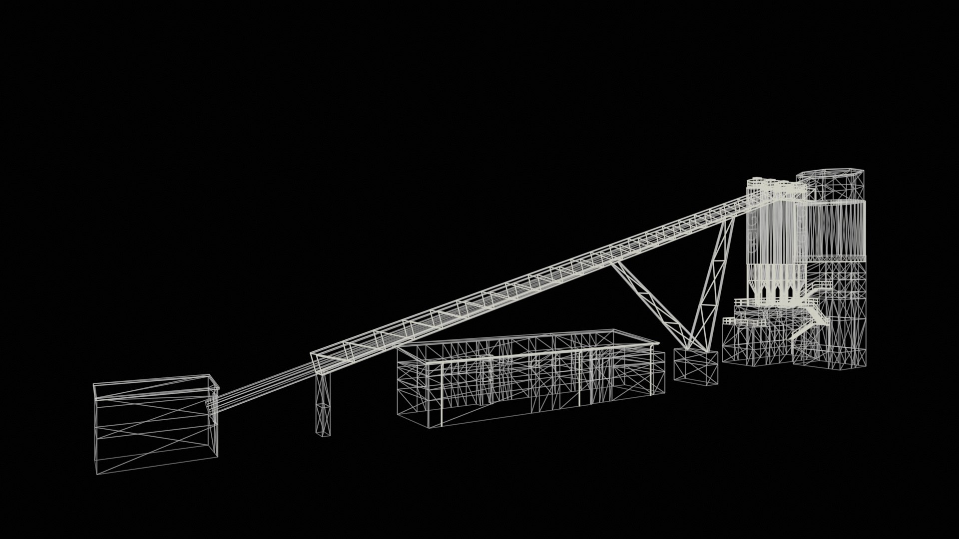 Modern Silo Game Ready PBR With LODs Model - TurboSquid 2365172