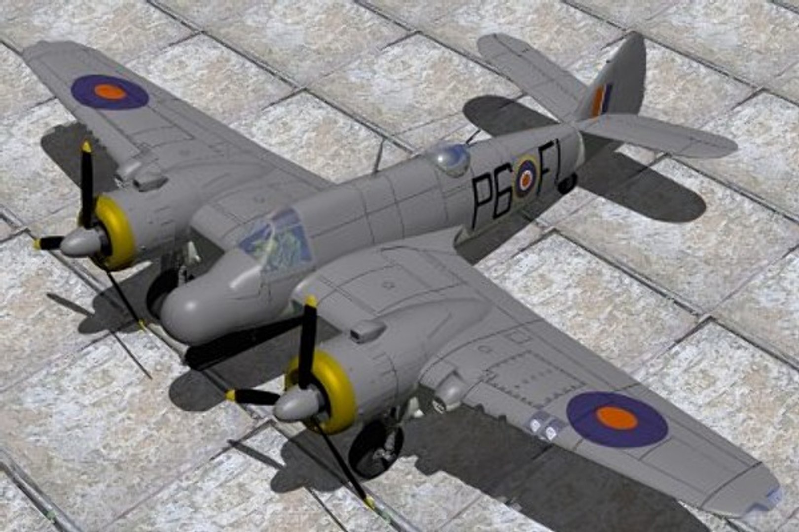 3d bristol fighter beaufighter tfx model