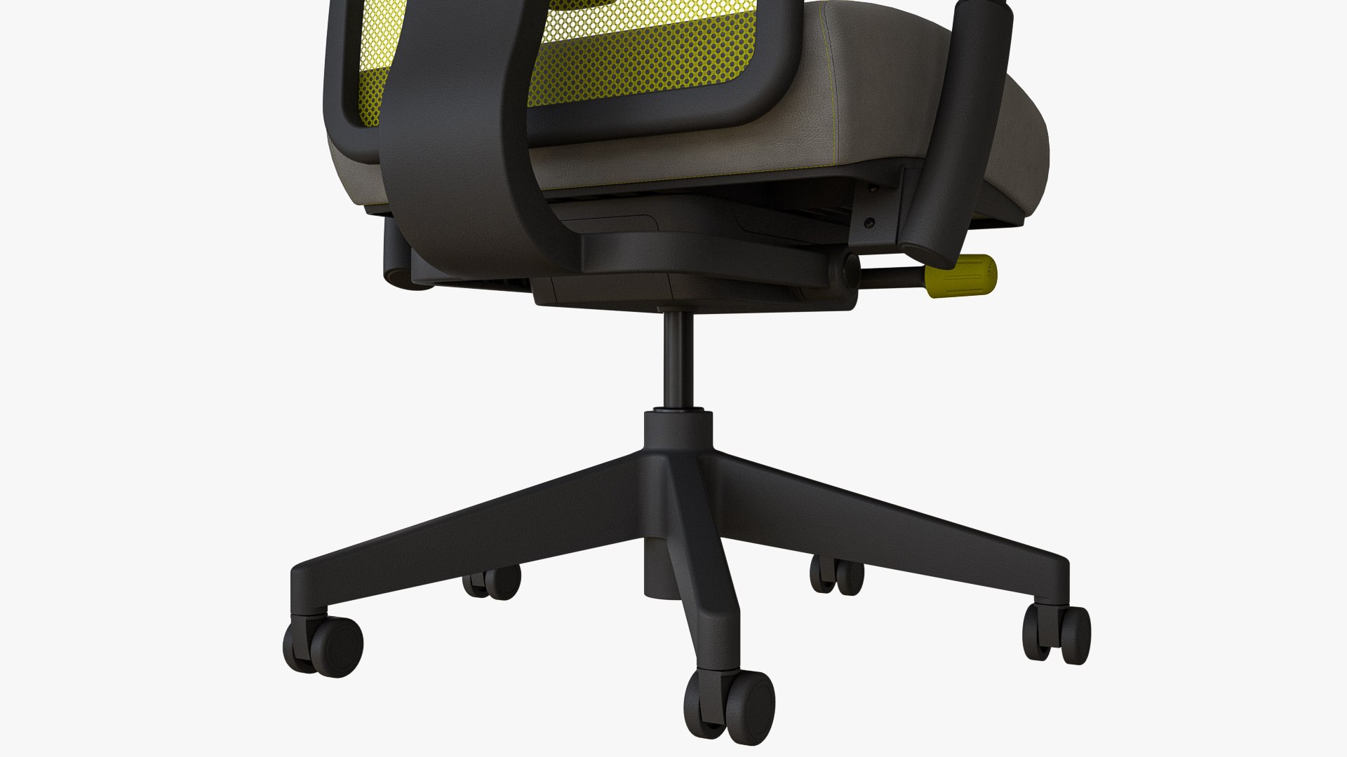 3D Low Back Ergonomic Office Chair Leather Model - TurboSquid 2122488