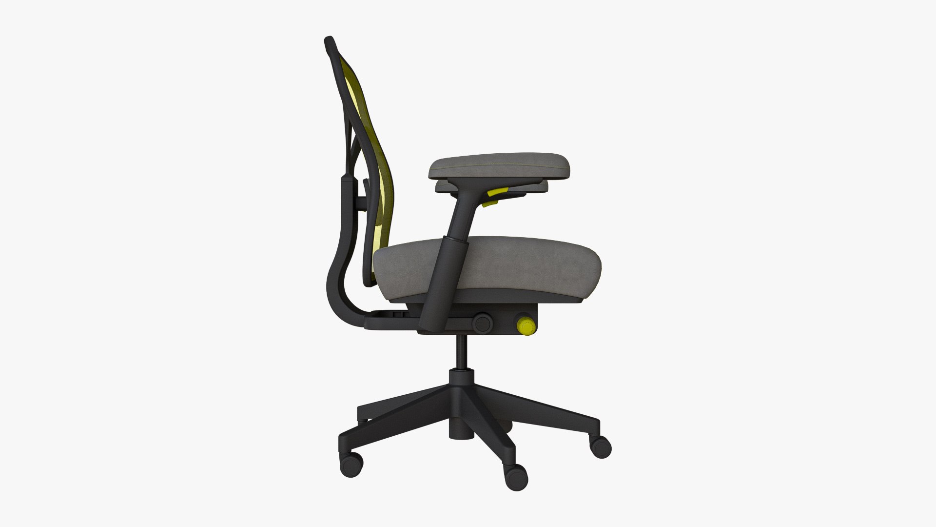 3D Low Back Ergonomic Office Chair Leather Model - TurboSquid 2122488