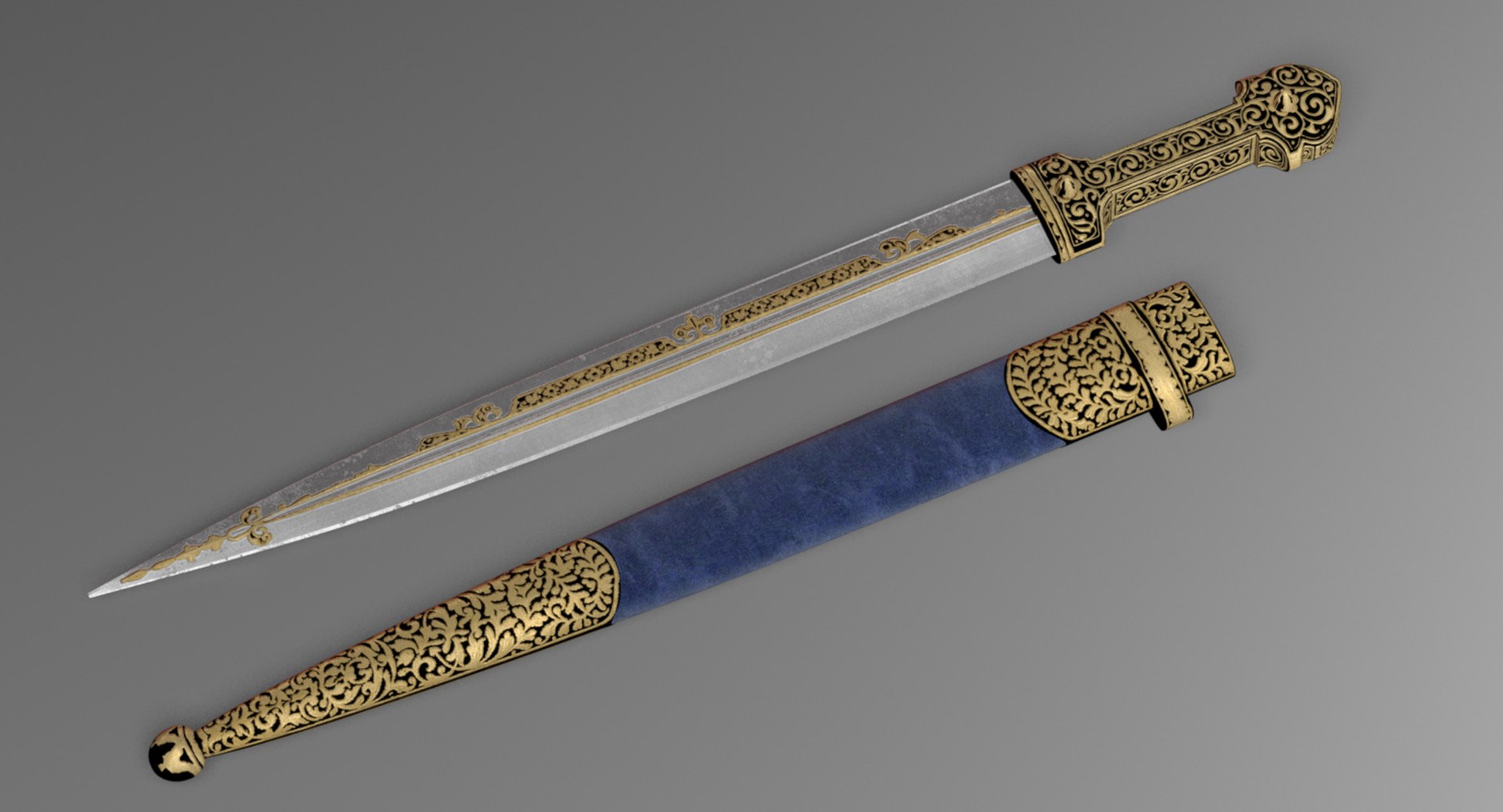 3D Georgian Dagger - TurboSquid 1253528