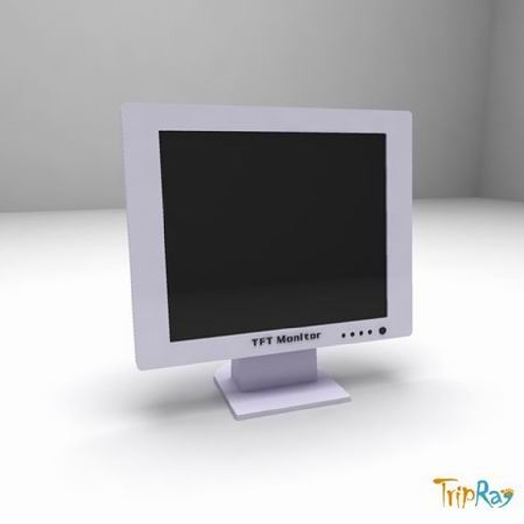 modelo 3d Monitor TFT gratis - TurboSquid 444404