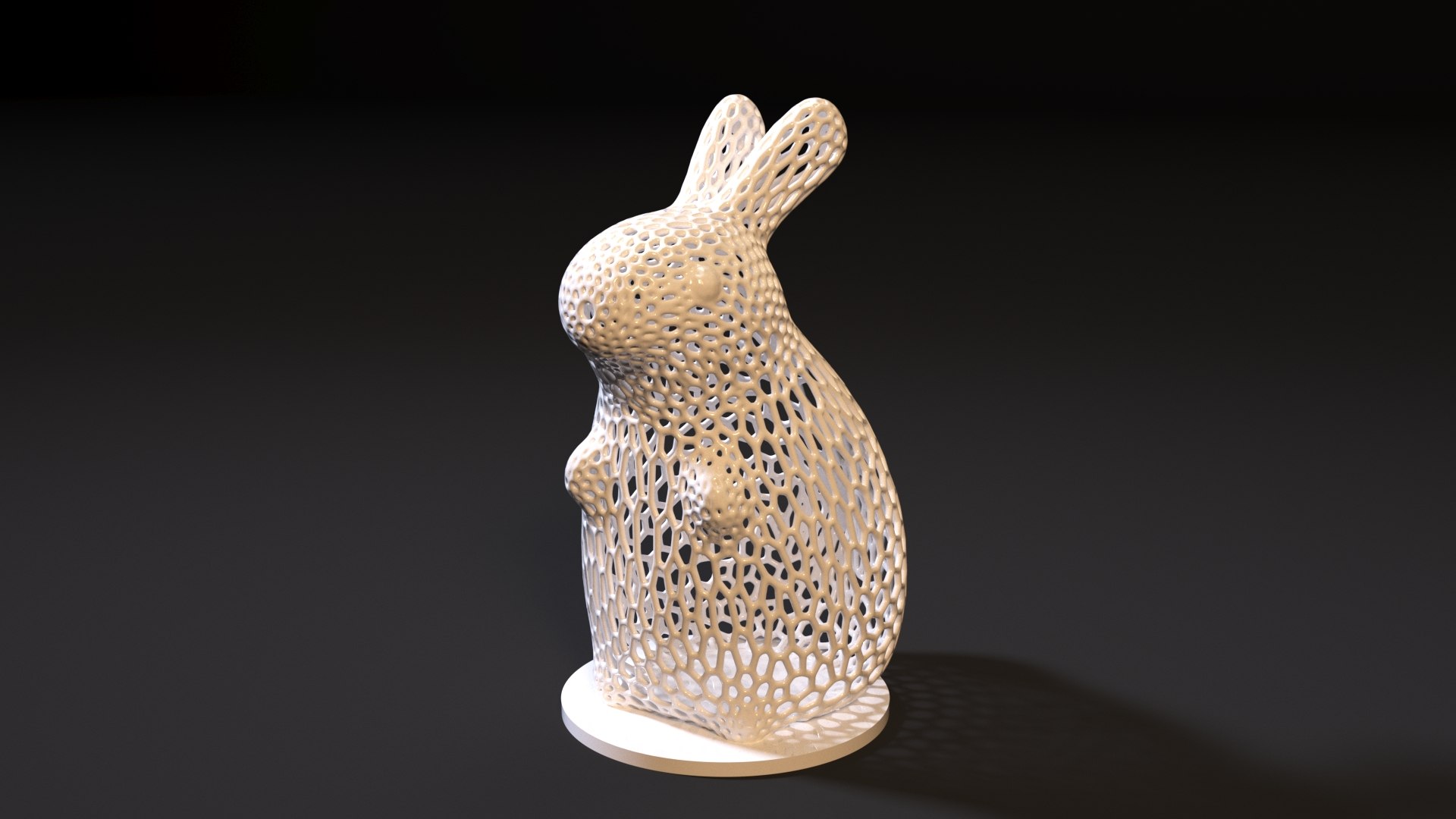 Rabbit Voronoi Bunny 3D Model - TurboSquid 1531226