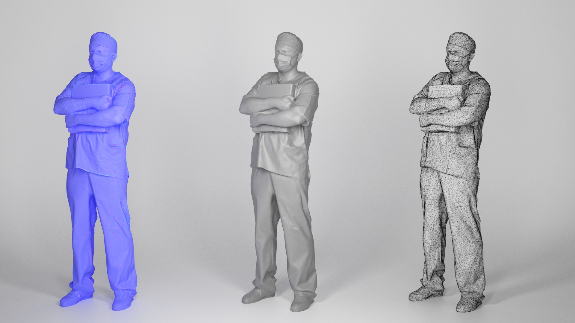 Handsome Man Uniform Surgeon 3D - TurboSquid 1484802