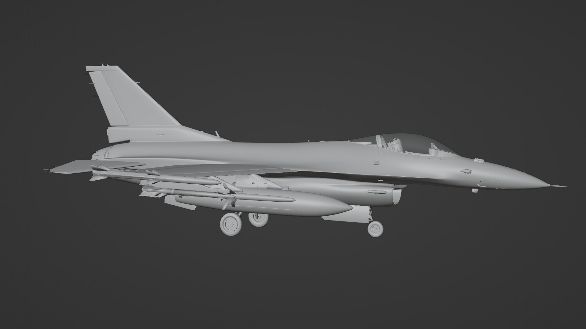 General Dynamics F-16 Fighting Falcon Fighter 3D - TurboSquid 2215083