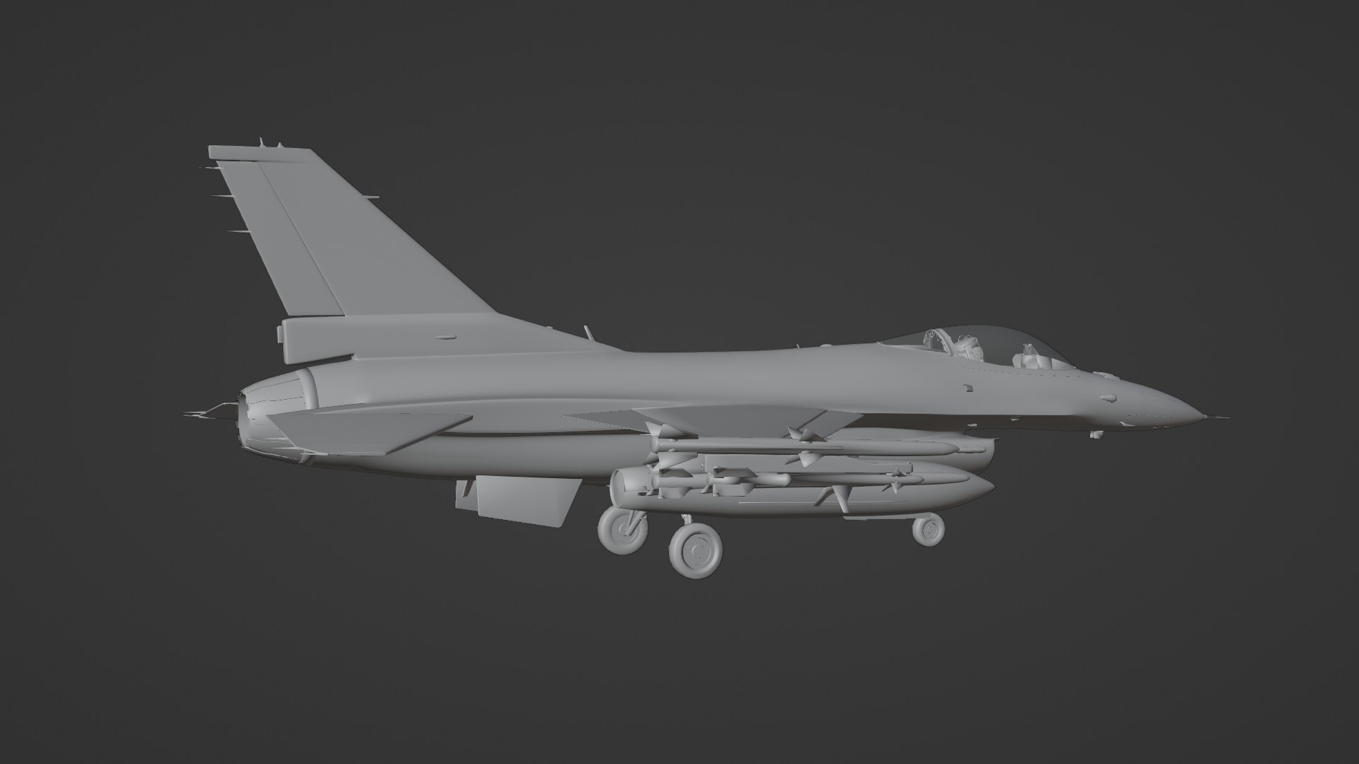 General Dynamics F-16 Fighting Falcon Fighter 3D - TurboSquid 2215083