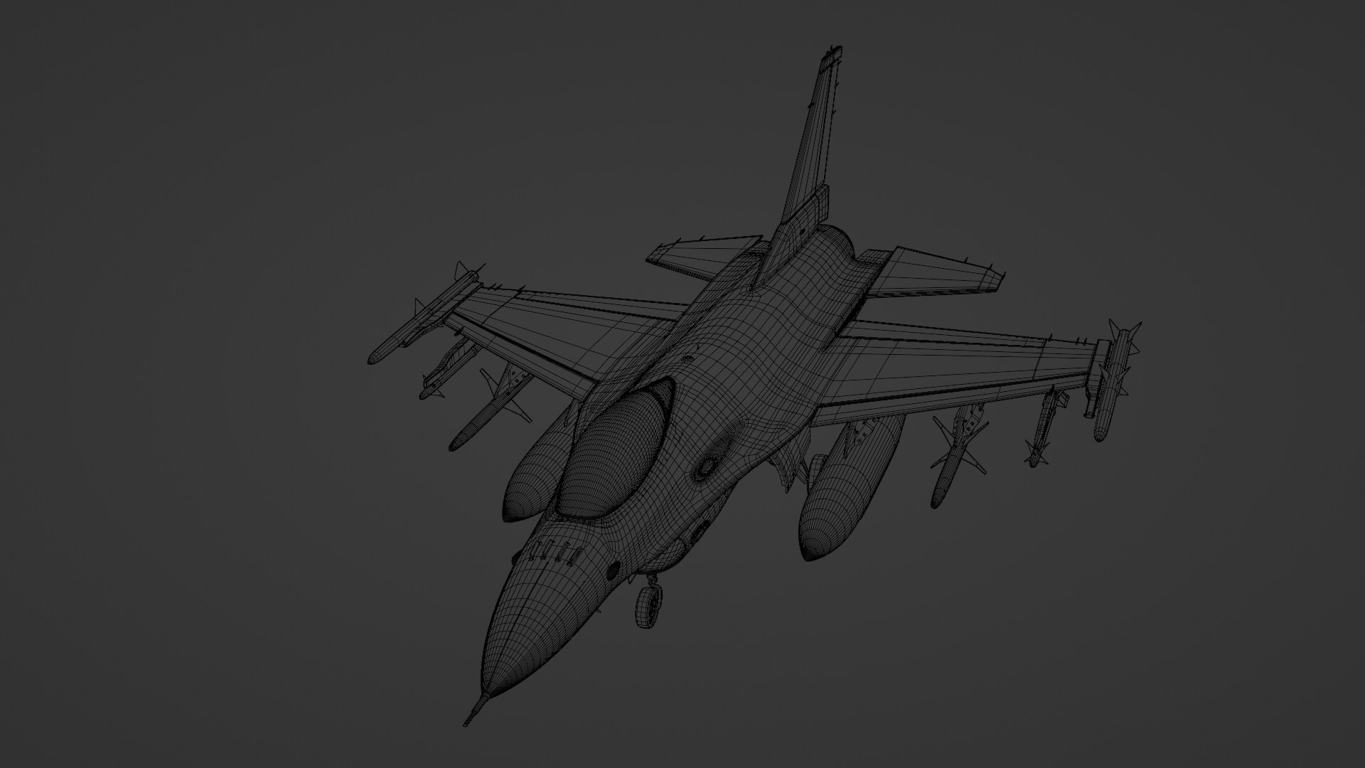 General Dynamics F-16 Fighting Falcon Fighter 3D - TurboSquid 2215083