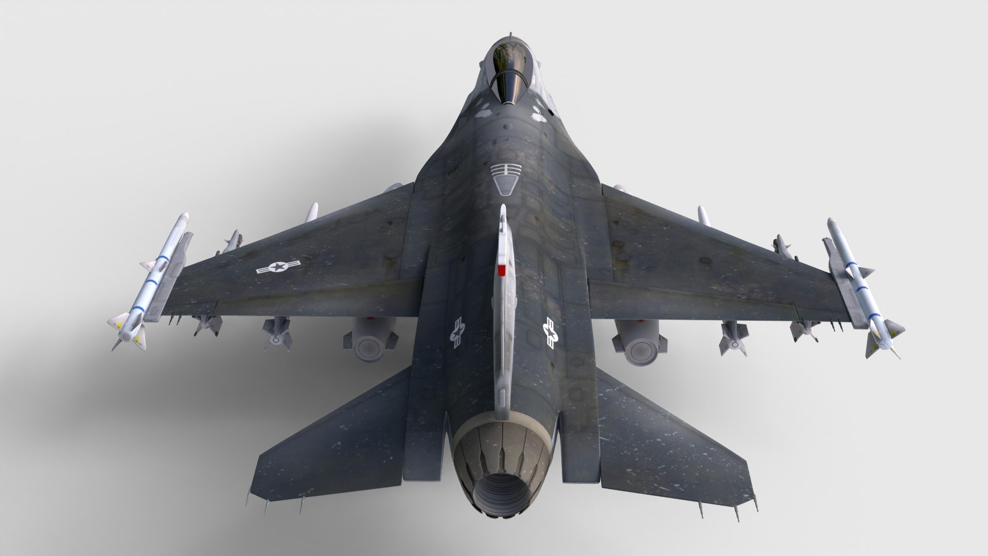 General Dynamics F-16 Fighting Falcon Fighter 3D - TurboSquid 2215083