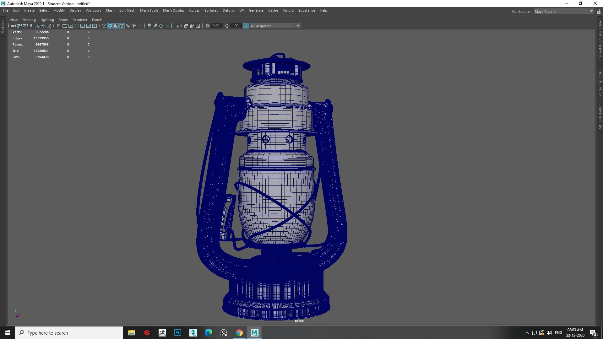 3D Model Lantern Old - TurboSquid 1677109