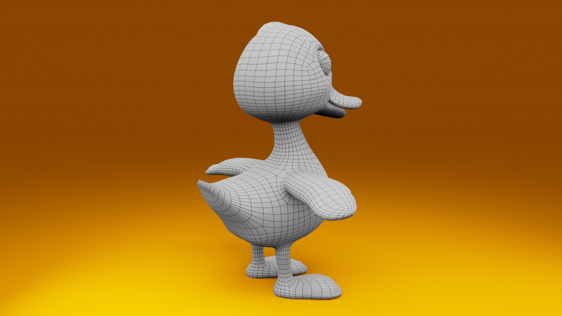 Stylized Cartoon Duck 3D Model Model - TurboSquid 2204487