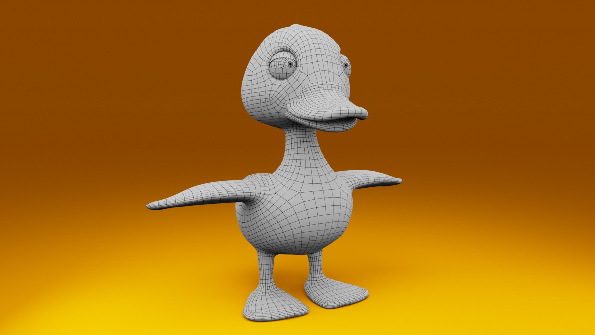 Stylized Cartoon Duck 3D Model Model - TurboSquid 2204487