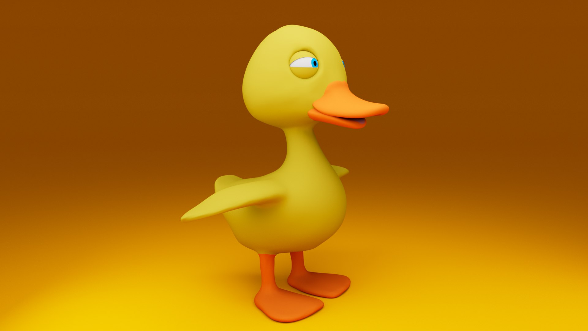 Stylized Cartoon Duck 3D Model Model - TurboSquid 2204487