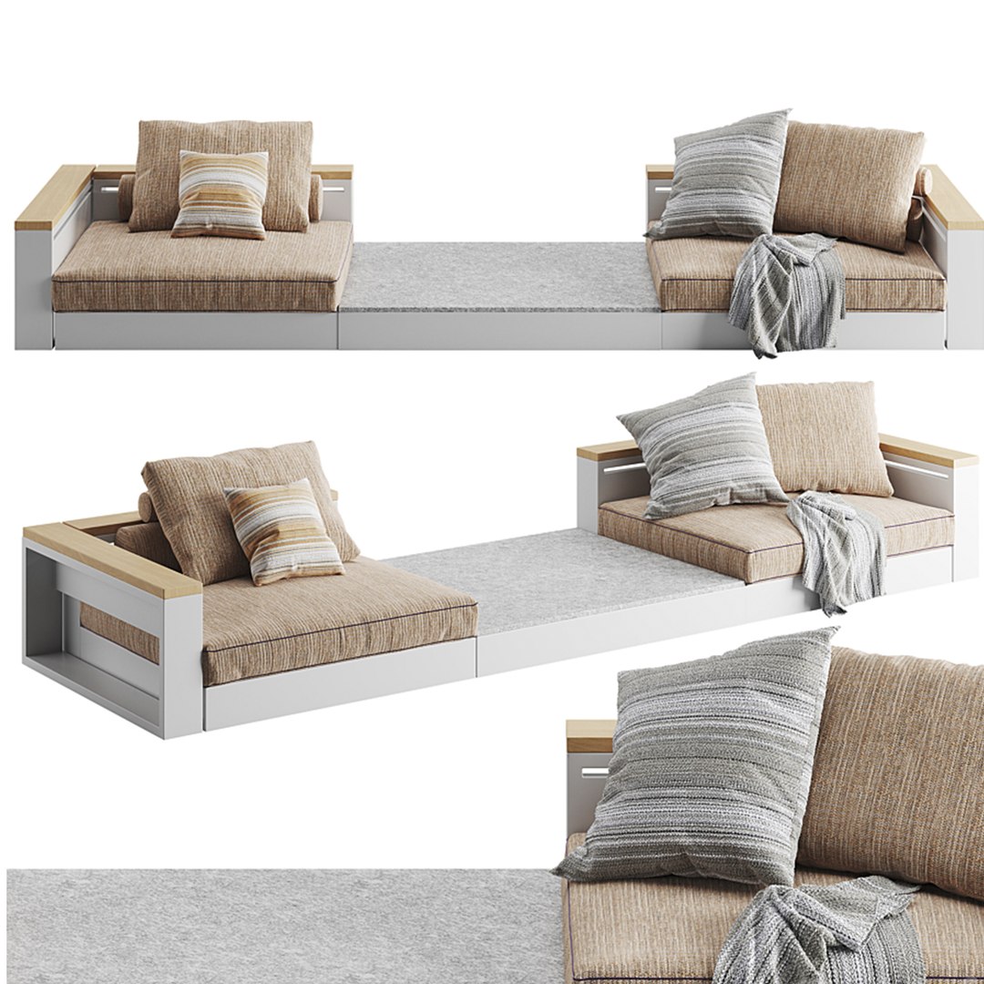 Flexform Freeport Outdoor Sofa 3D Model - TurboSquid 1953713