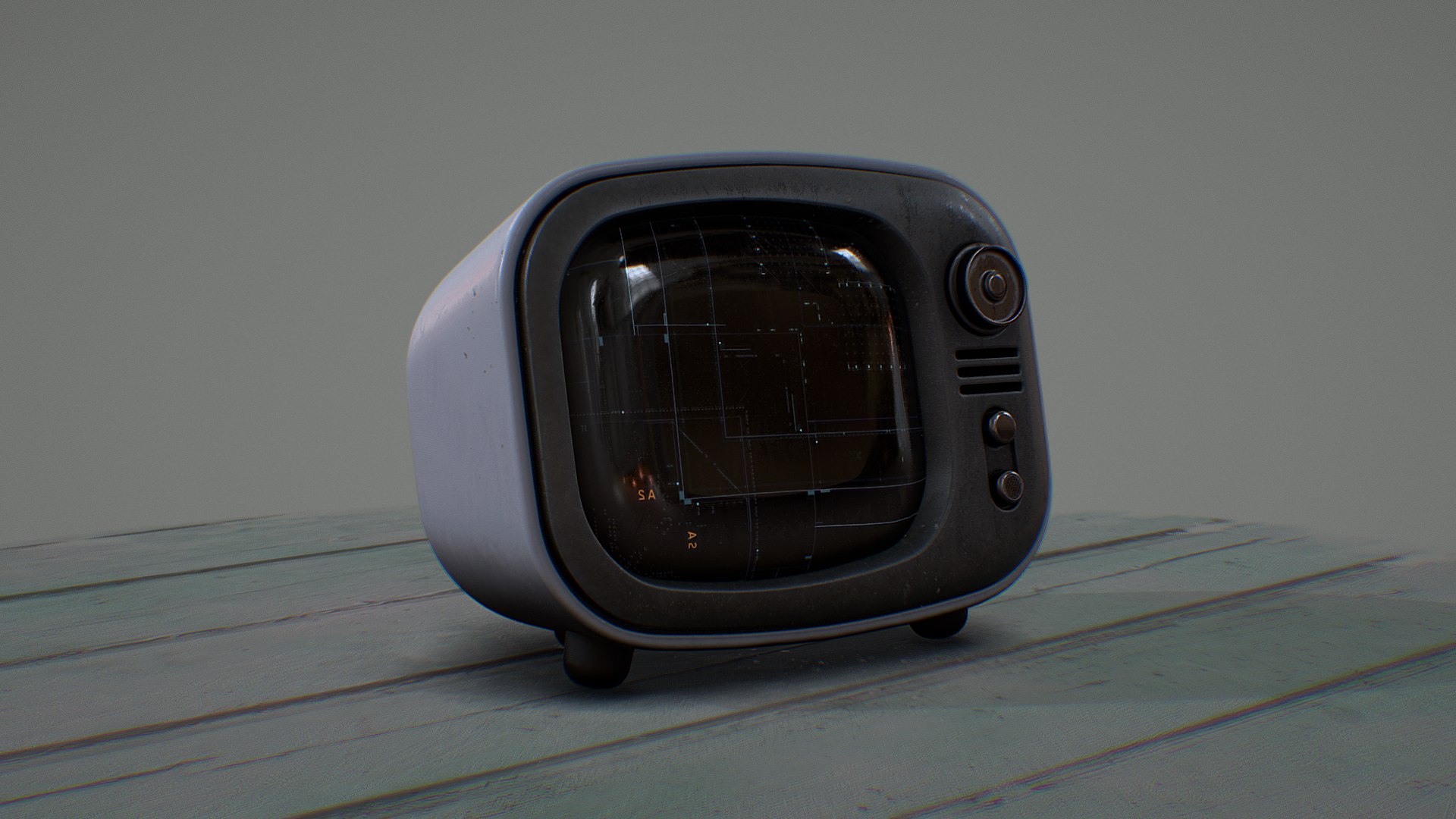 Monitor Old 3D - TurboSquid 2023266