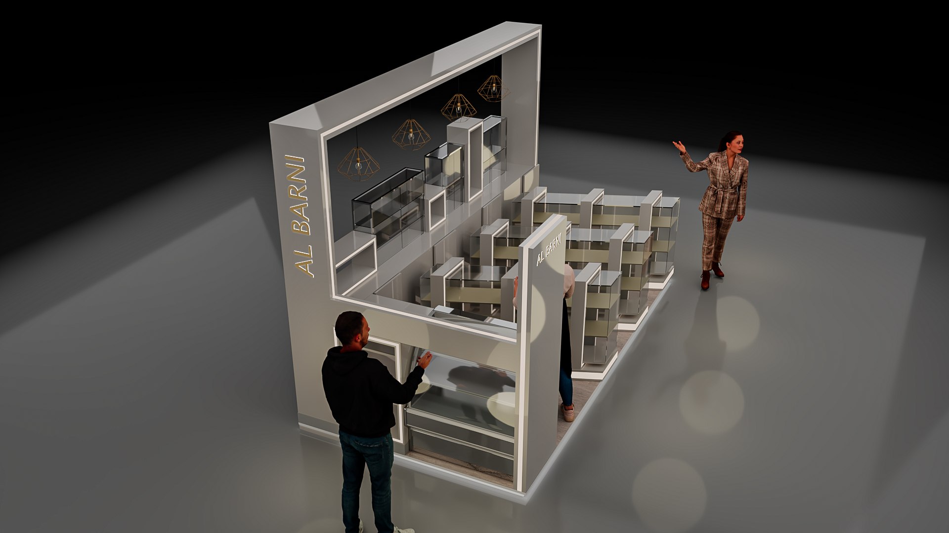 3D MALL KIOSK FUTURISTIC Model - TurboSquid 2304708