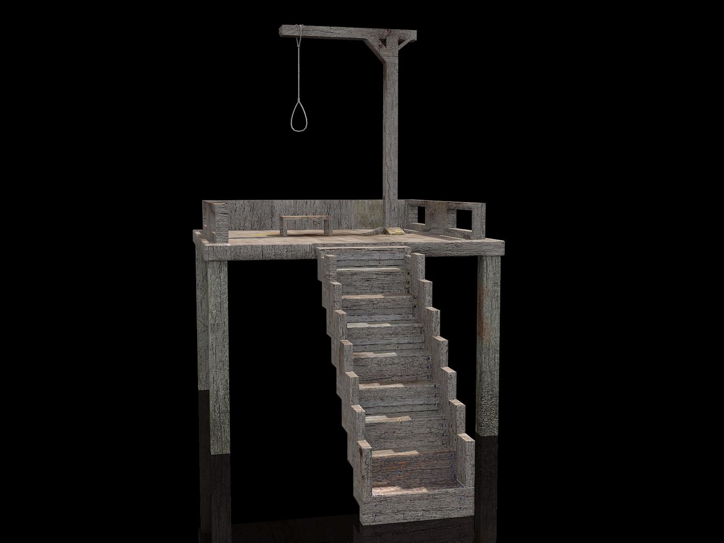 Gallows Wild West Model - TurboSquid 1440958