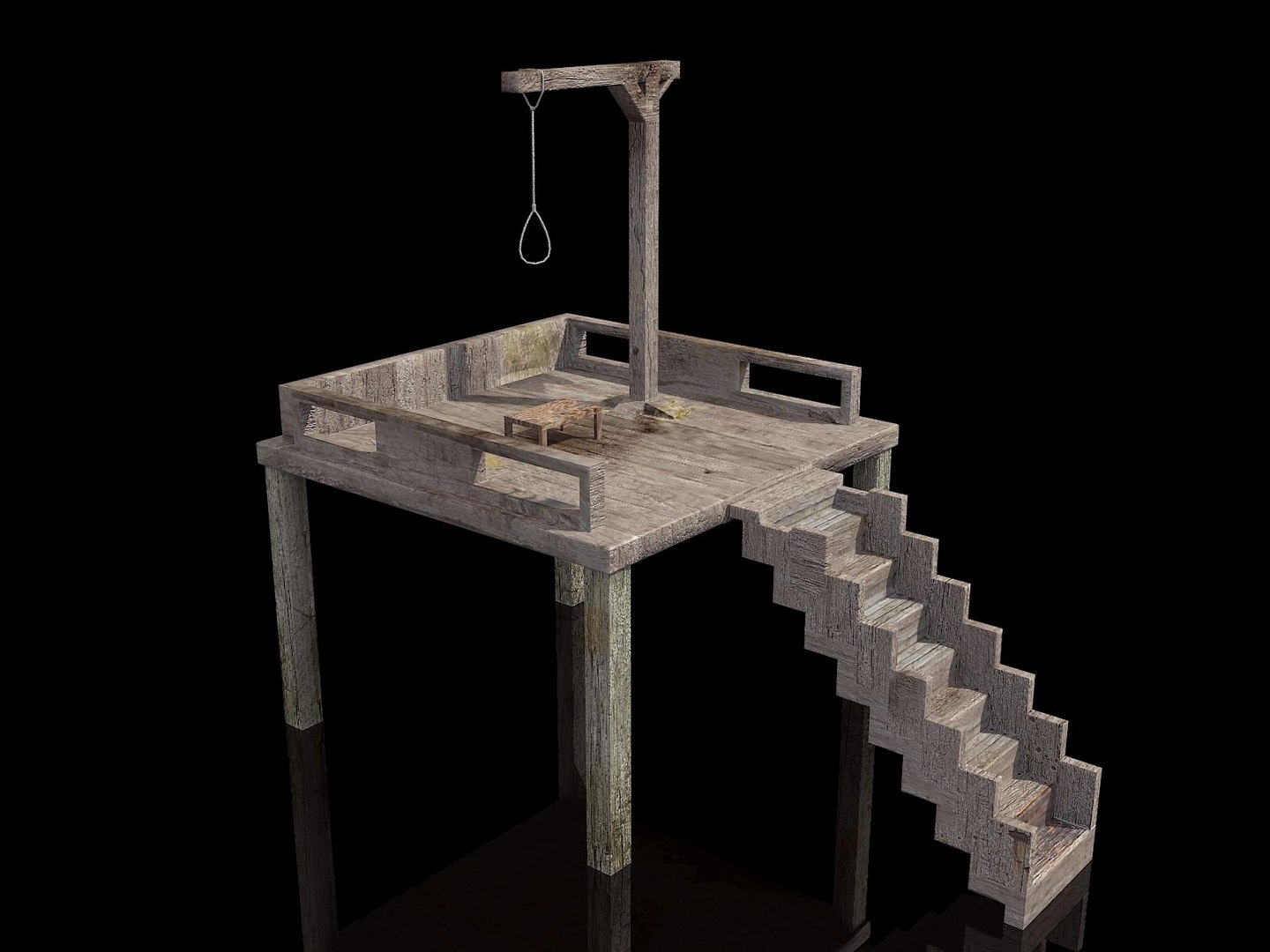 Gallows Wild West Model - TurboSquid 1440958