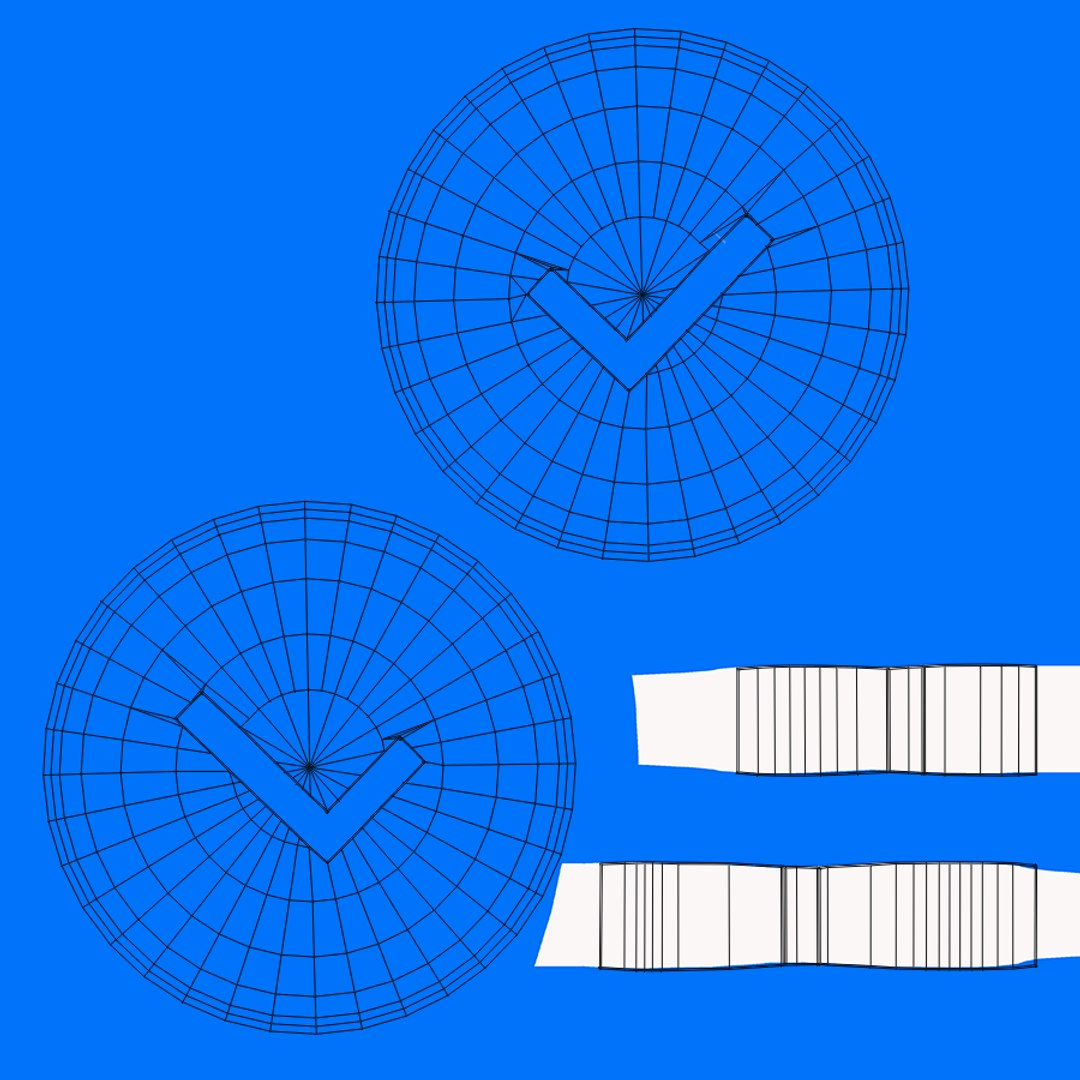 3D model check sign - TurboSquid 1645531