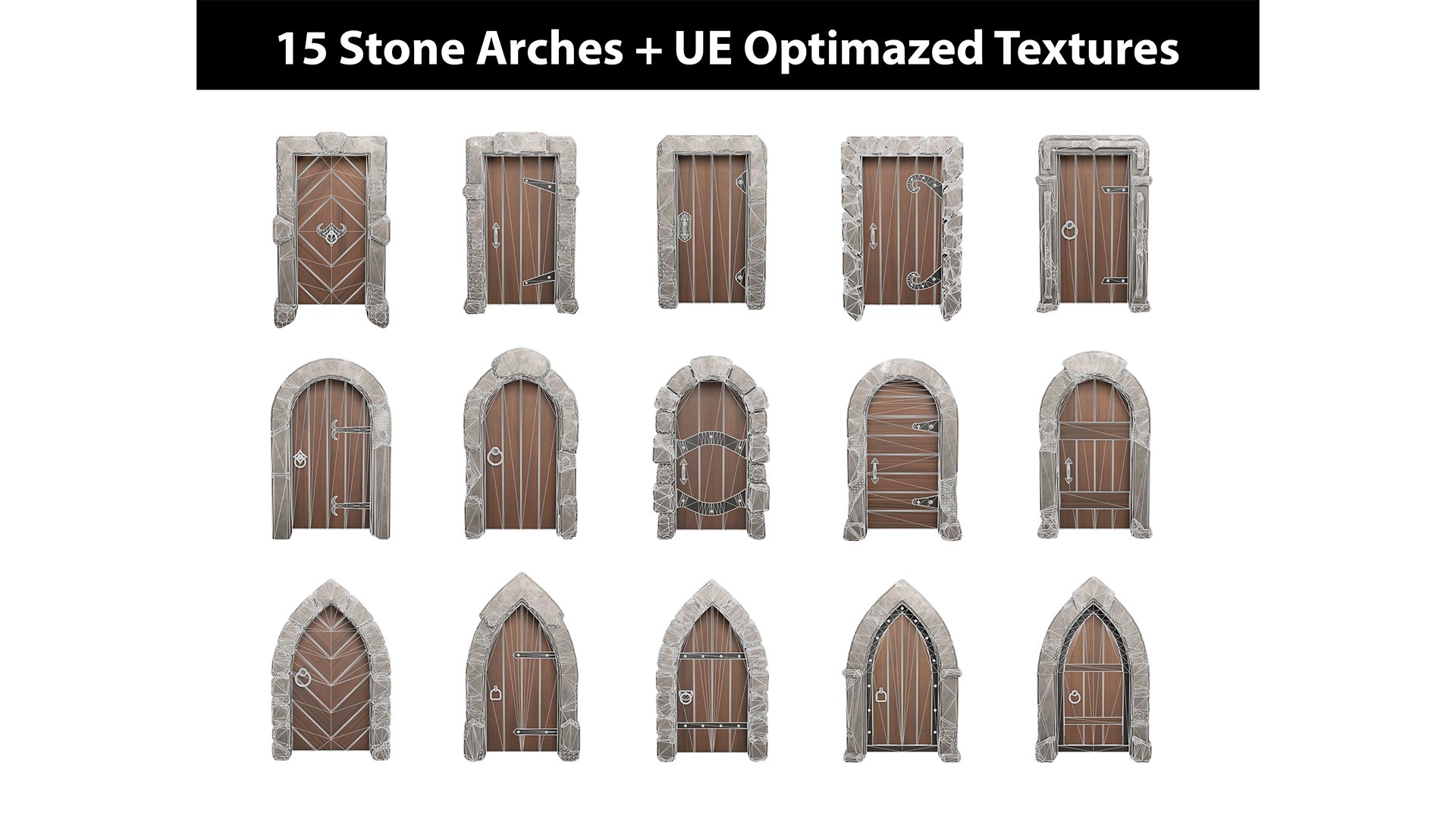 15 Stone Door Arches 3D - TurboSquid 2200062