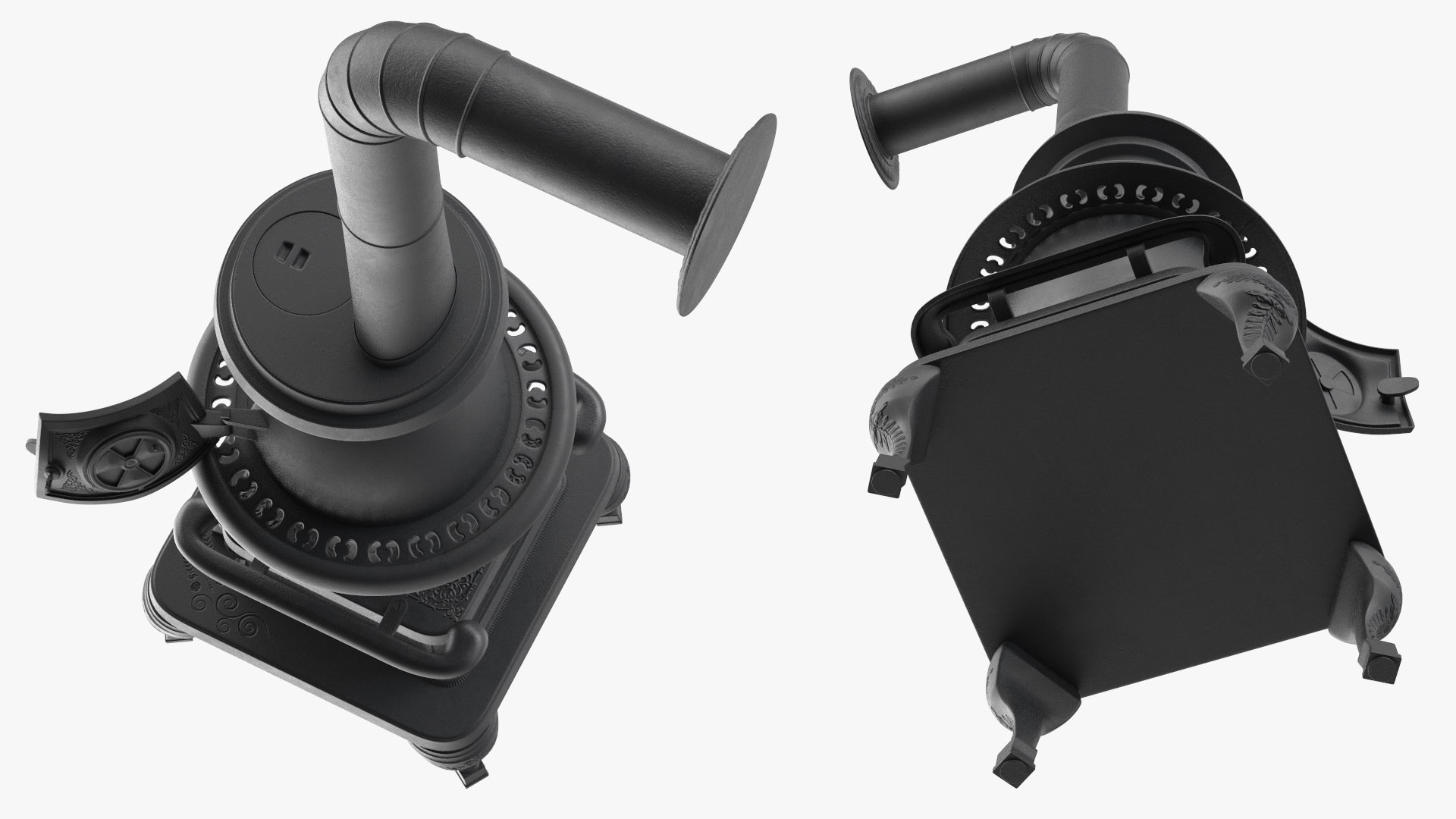 3D Potbelly Stove New Open - TurboSquid 2299967