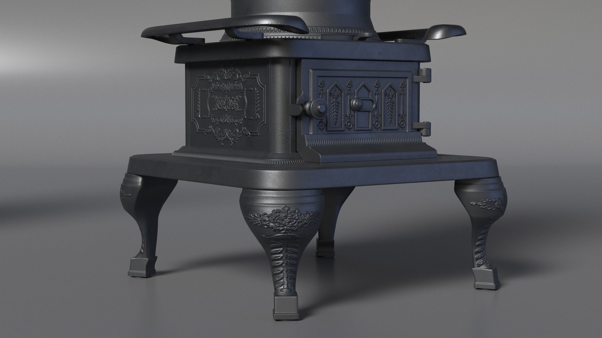 3D Potbelly Stove New Open - TurboSquid 2299967