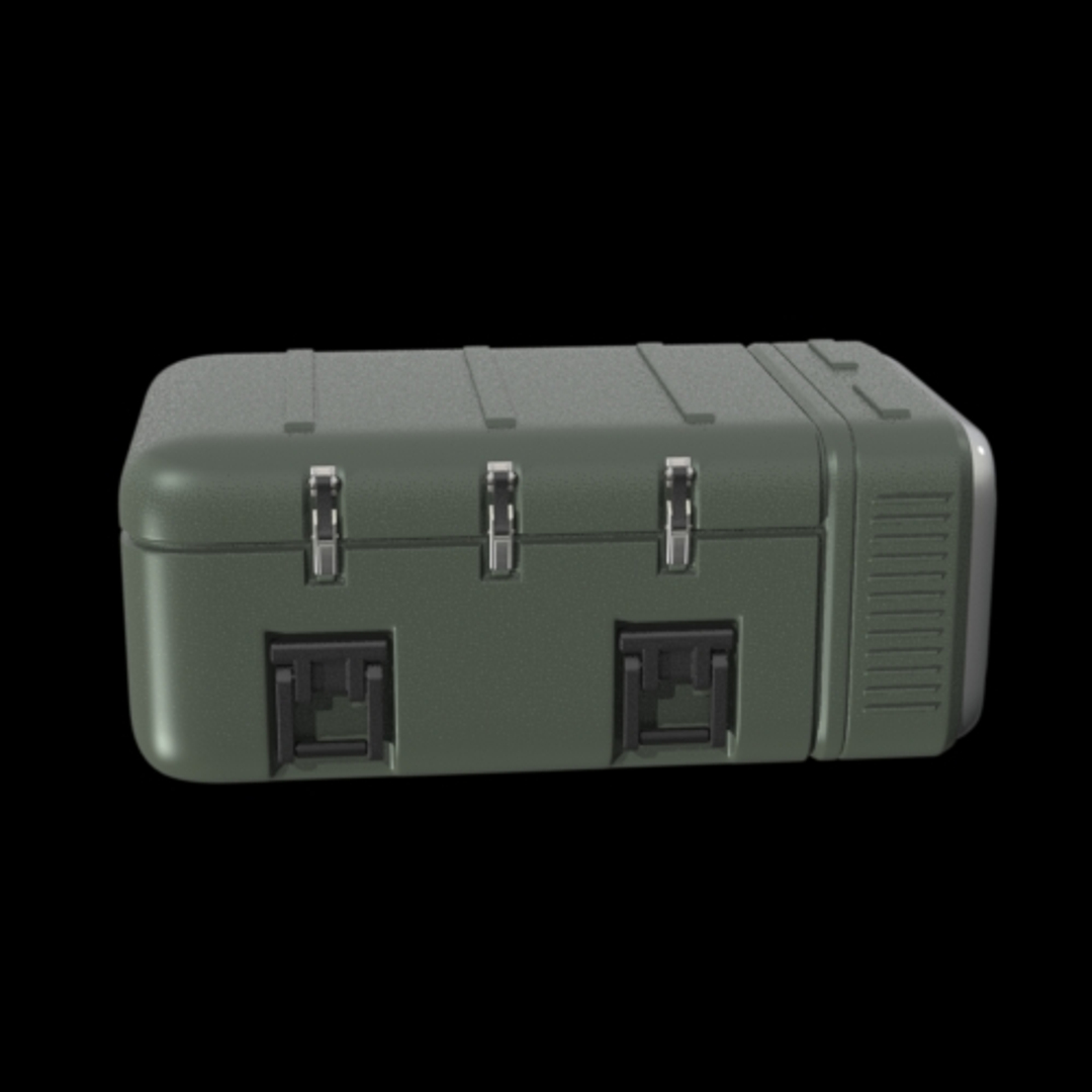 3d Model Military Crate