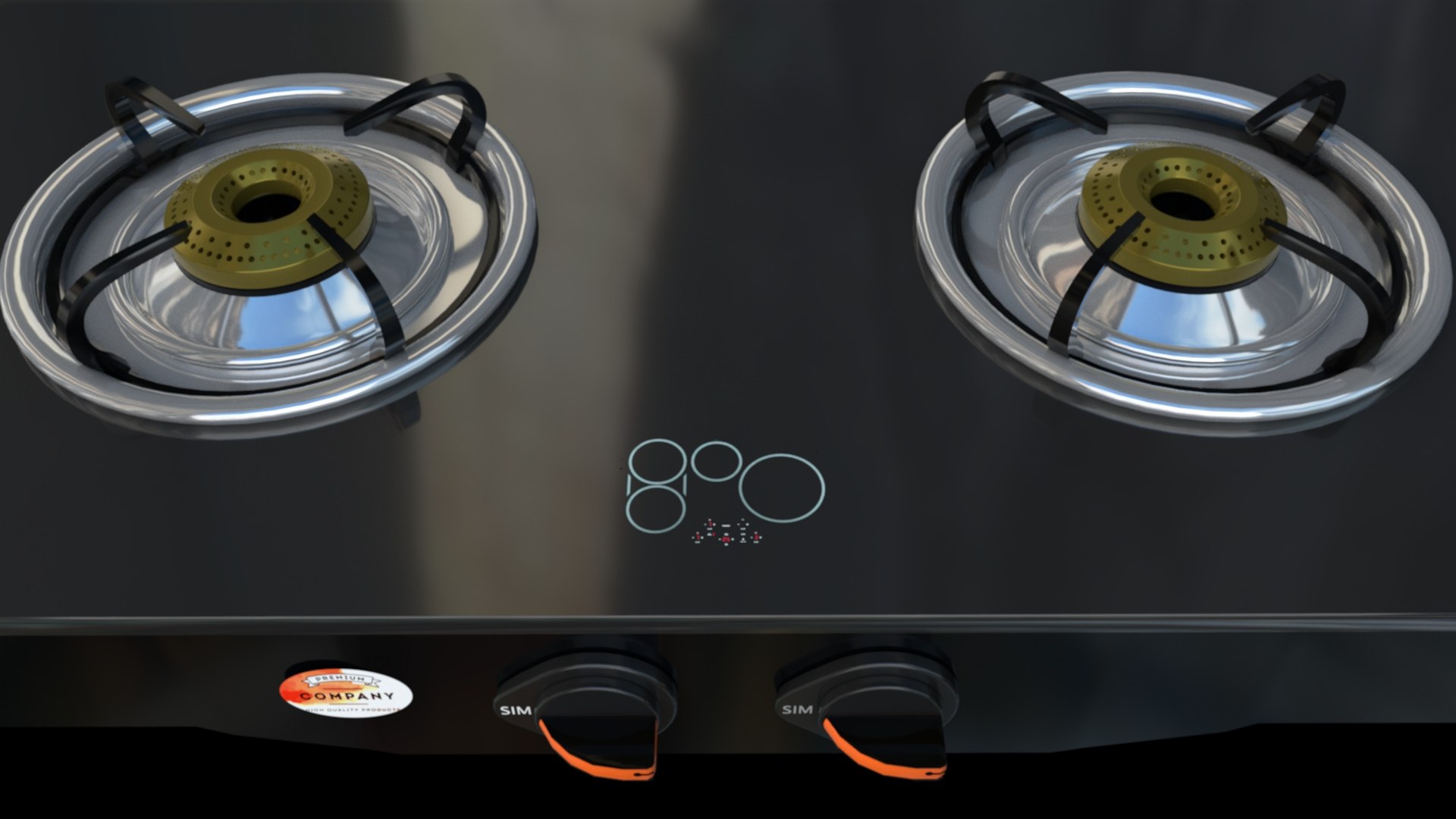 3D Stove - Two Burners Model - TurboSquid 1925043