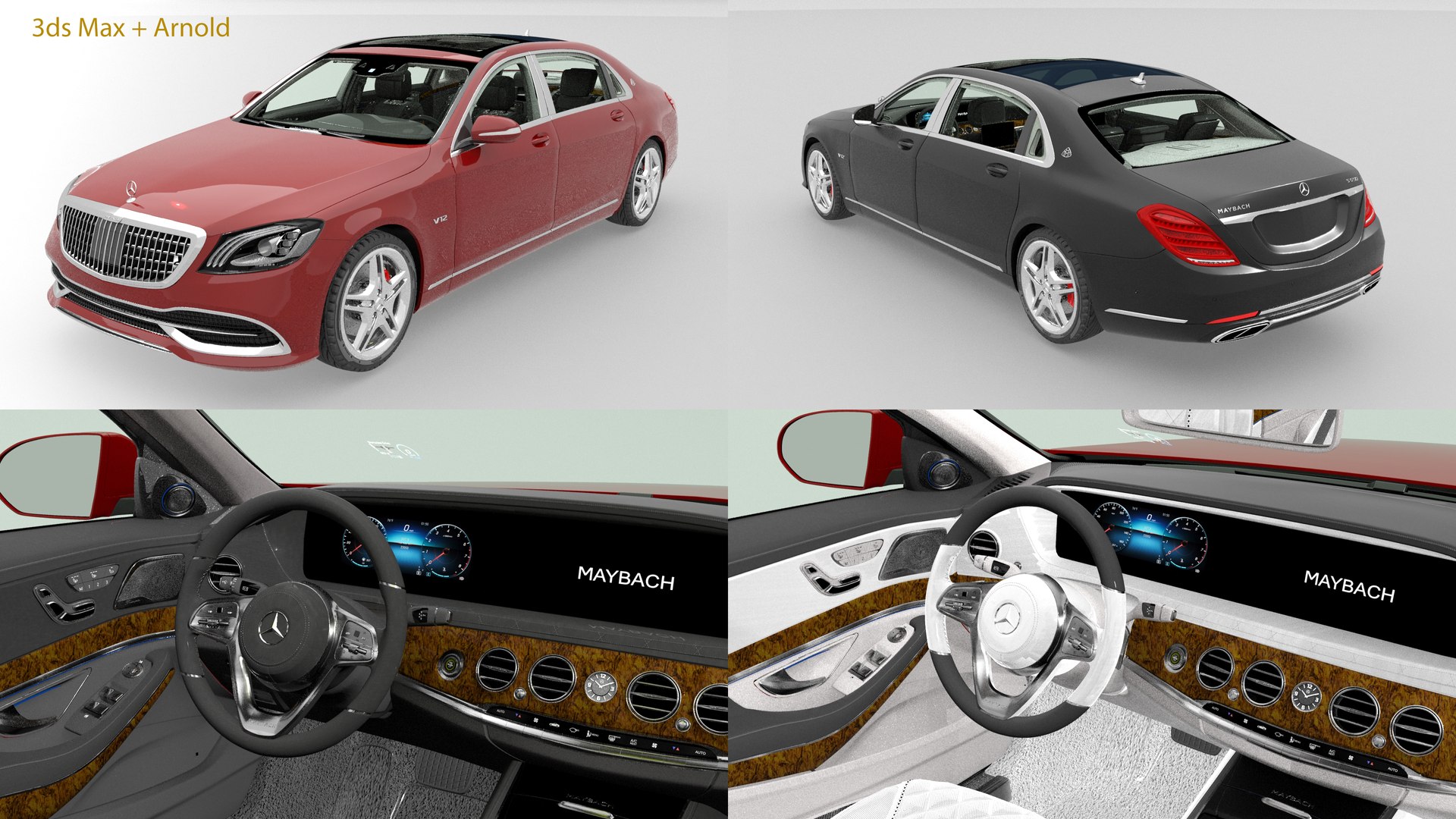 Mercedes Maybach 2019 3D Model - TurboSquid 1912399