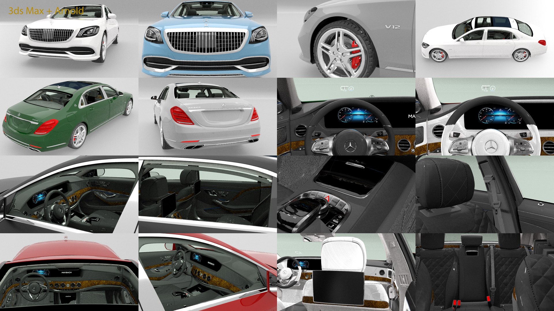 Mercedes Maybach 2019 3D Model - TurboSquid 1912399