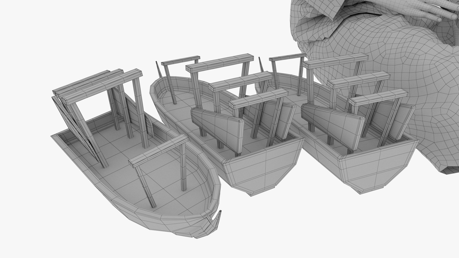 3D Arab Man Making Dhow Boat - TurboSquid 2186702