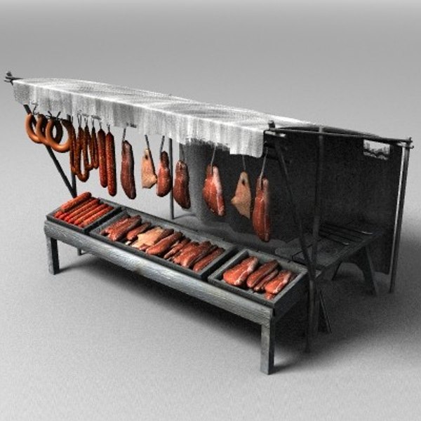 medieval fantasy stall 3d 3ds