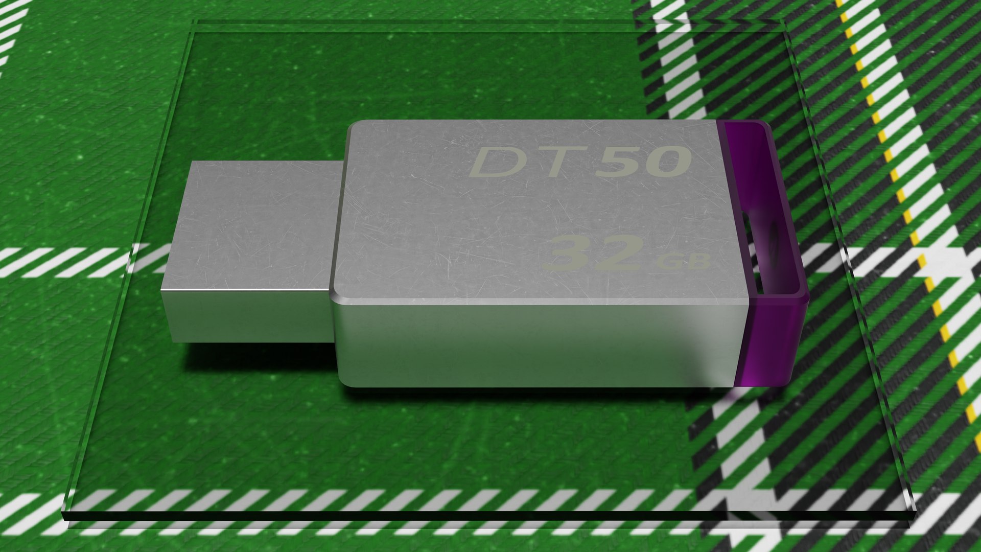 3D USB Drive Kingston DT50 Model - TurboSquid 1958779