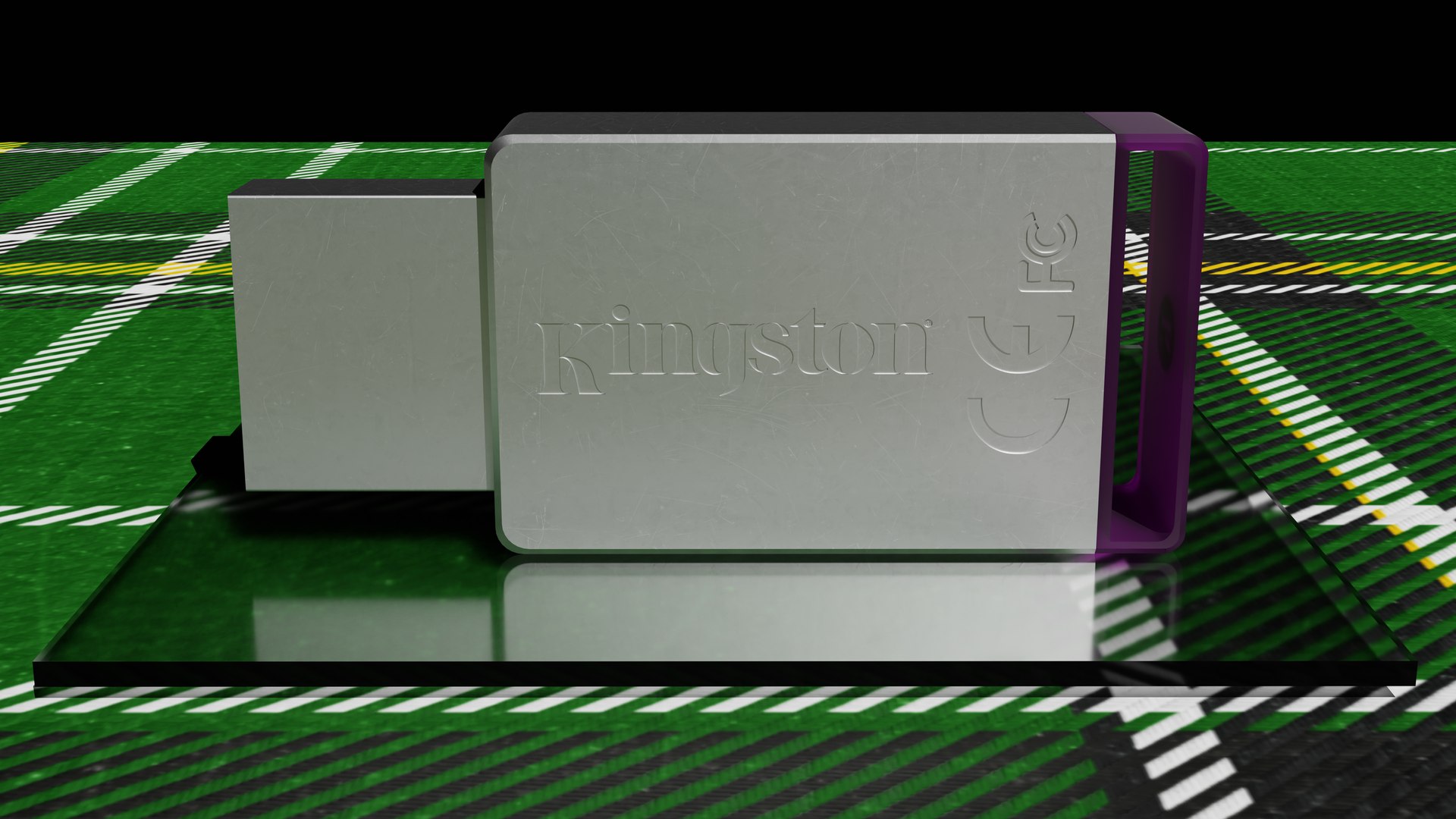 3D USB Drive Kingston DT50 Model - TurboSquid 1958779