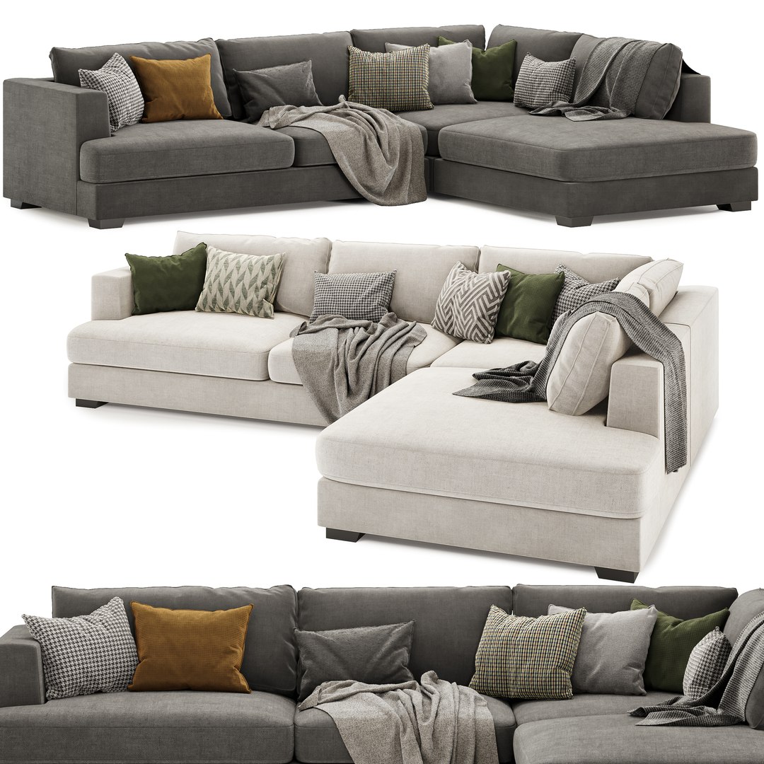 Brandon Corner Sofa 3D - TurboSquid 2204563