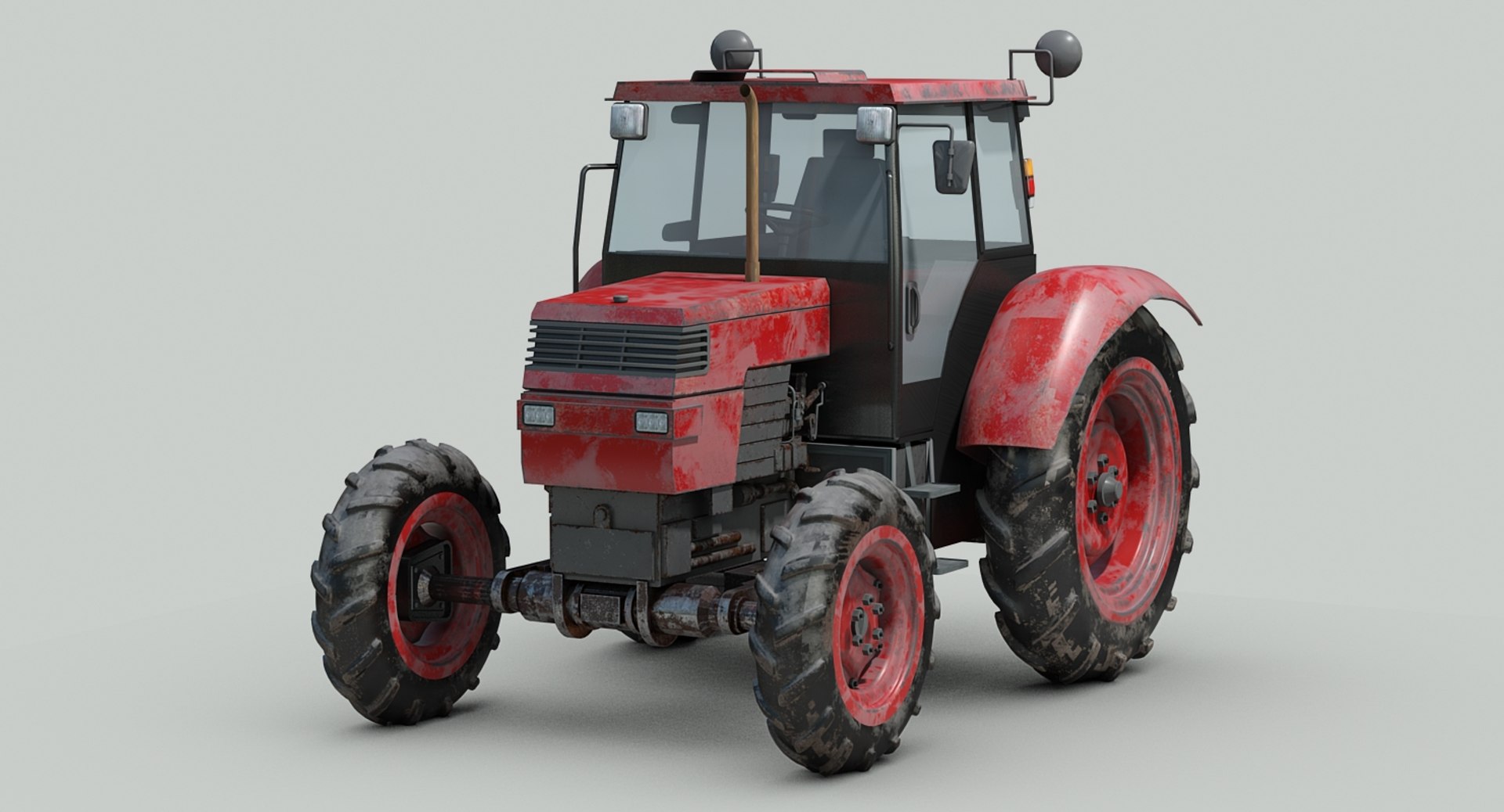 3d Agricultural Tractor Model