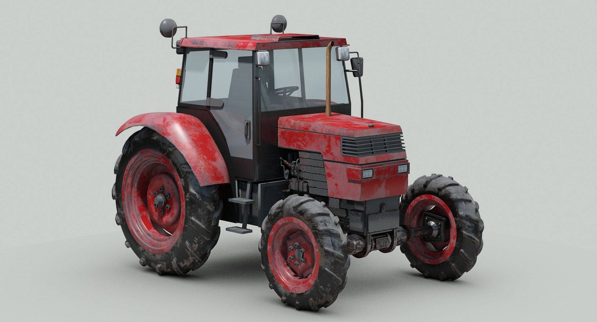 3d Agricultural Tractor Model