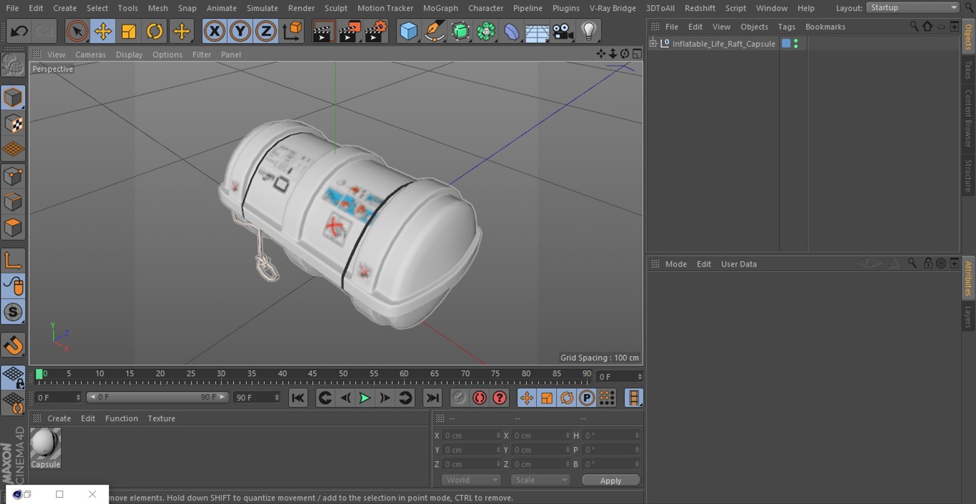 Inflatable Life Raft Capsule 3D Model - TurboSquid 1999871