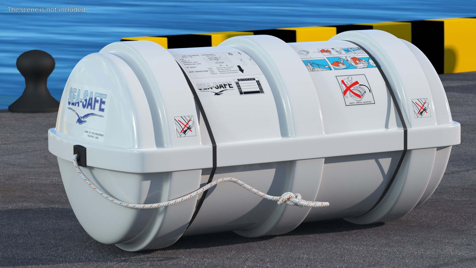 Inflatable Life Raft Capsule 3D model - TurboSquid 1999871