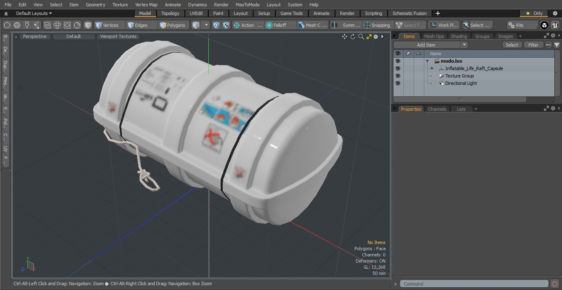 Inflatable Life Raft Capsule 3D Model - TurboSquid 1999871